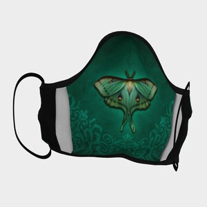 Luna Moth Damask Mask - Etsy