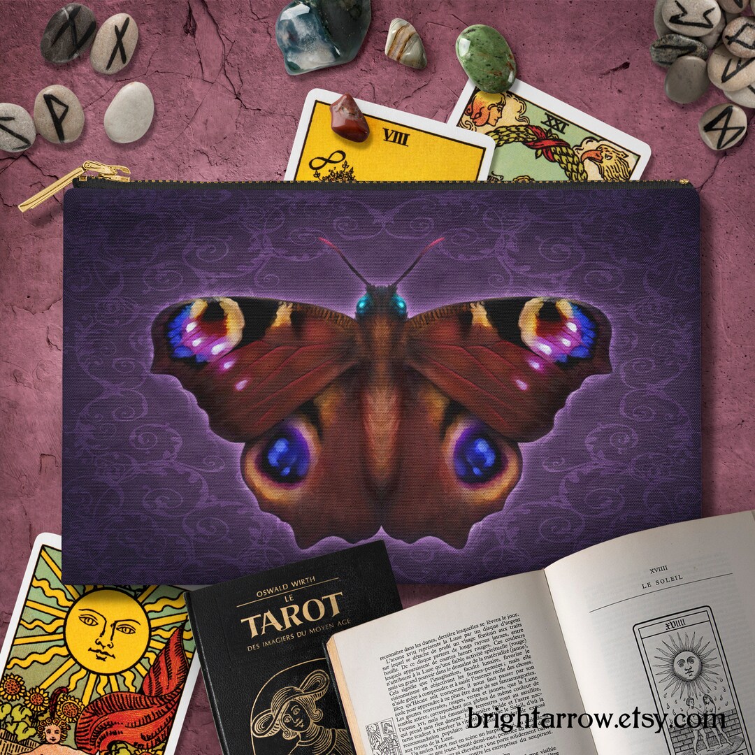 Butterfly Tarot Deck Zipper Pouch: Original Art Oracle Bag - Etsy