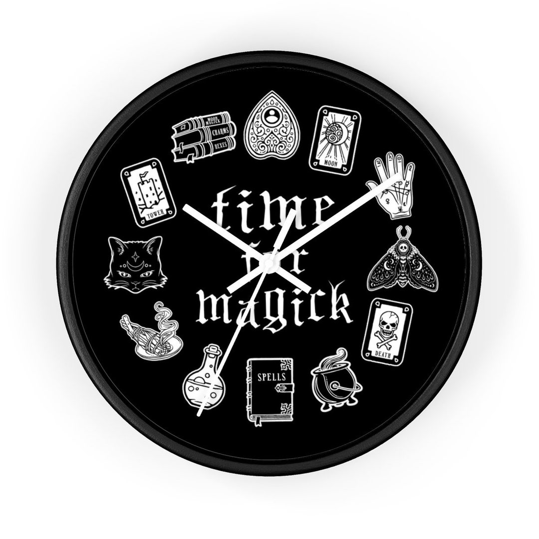 Magick Witchy Stuff Wall Clock - Etsy