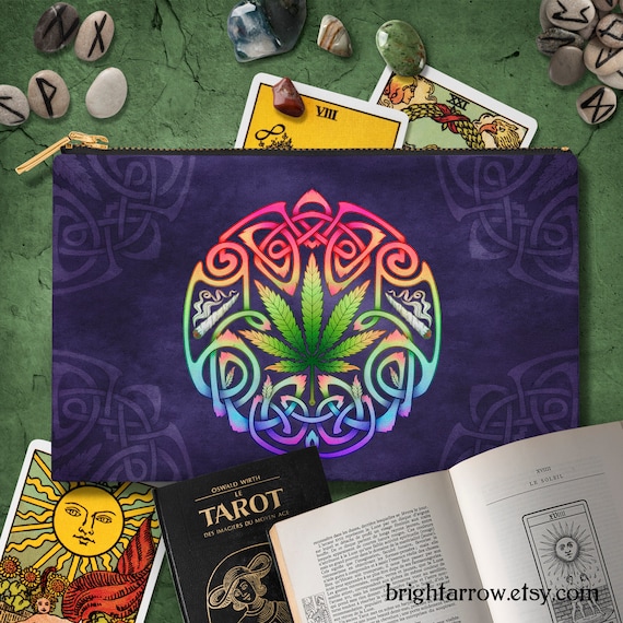 Tarot Deck Bag Pouch Oracle Deck Bag Marijuana Tarot - Etsy