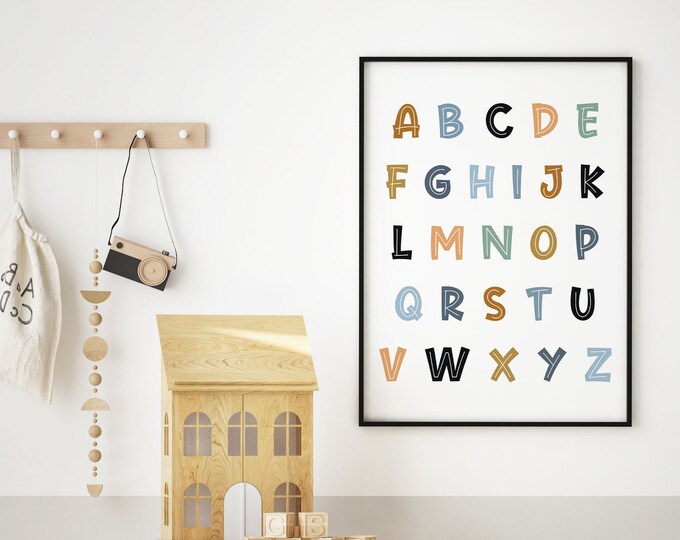 Playroom Printables, Playroom Alphabet Instant Download, Playroom Wall ...