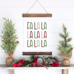 Fa La La La La Printable, Fa La La La La Sign, Christmas Printable ...