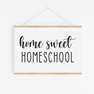 Home Sweet Homeschool Printable, Home Sweet Homeschool Sign, Classroom ...