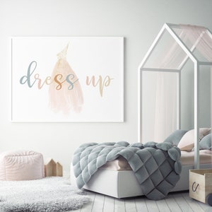 DIGITAL FILE, Dress up Station, Girls Room Decor, Girls Room Print ...