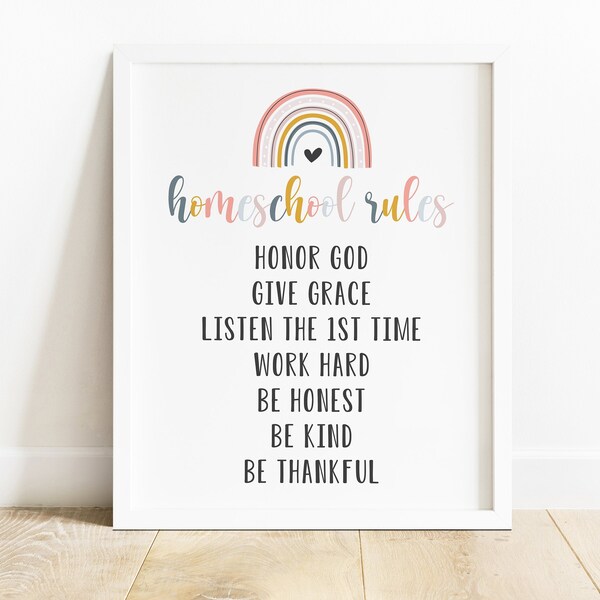 Homeschool Wall Art - Etsy