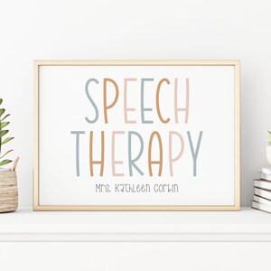Speech Therapy Poster, Slp, Speech Therapy Decor, Speech Therapy Wall ...