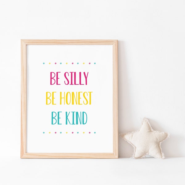Be Silly Be Honest - Etsy