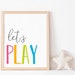 Let's Play Printable Let's Play Sign Playroom - Etsy