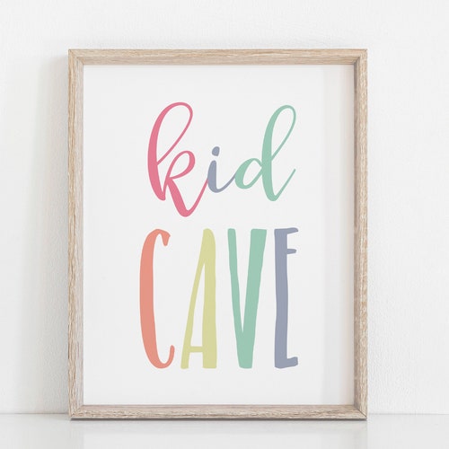 Kid Cave Printable Kid Cave Sign Kids Room Decor Kids Wall - Etsy
