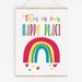 This is Our Happy Place Printable Rainbow Printable Playroom | Etsy