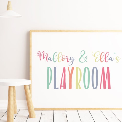 DIGITAL FILE Personalized Playroom Printable Playroom Sign - Etsy