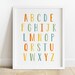 DIGITAL FILE, Alphabet Poster, Alphabet Print, Nursery Decor, Kids Room ...