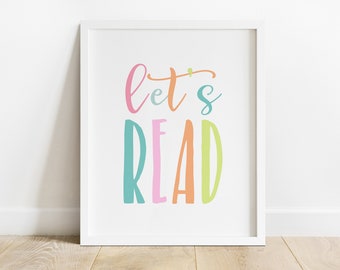 Time to Read Sign Educational Wall Art Classroom Posters - Etsy