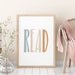 Read Printable, Reading Nook Decor, Kids Wall Art, Playroom Printable ...