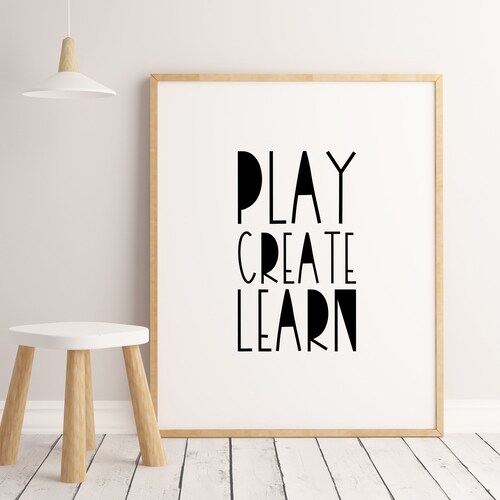 Play Create Learn Printable Playroom Printable Nursery - Etsy
