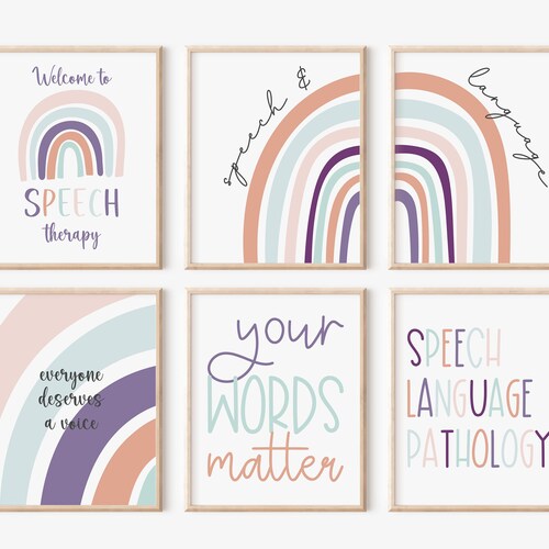 DIGITAL FILES Speech Therapy Room Decor Speech Room Wall - Etsy
