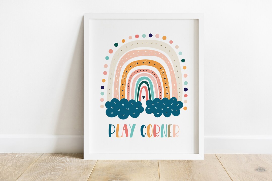 DIGITAL FILE, Play Corner Sign, Playroom Decor, Playroom Wall Art ...