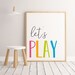 Let's Play Printable, Let's Play Sign, Playroom Printable, Playroom ...
