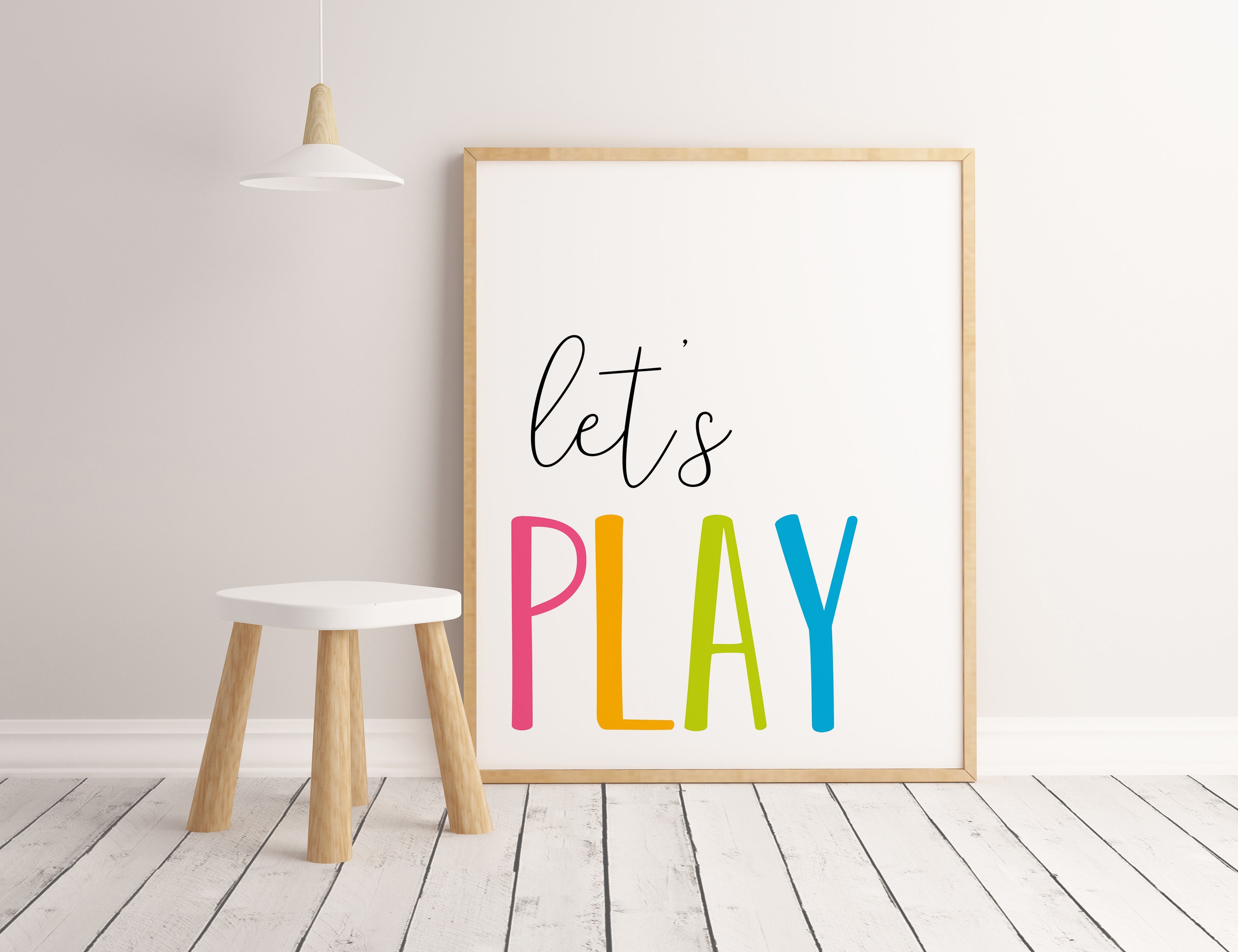 Let's Play Printable Let's Play Sign Playroom - Etsy