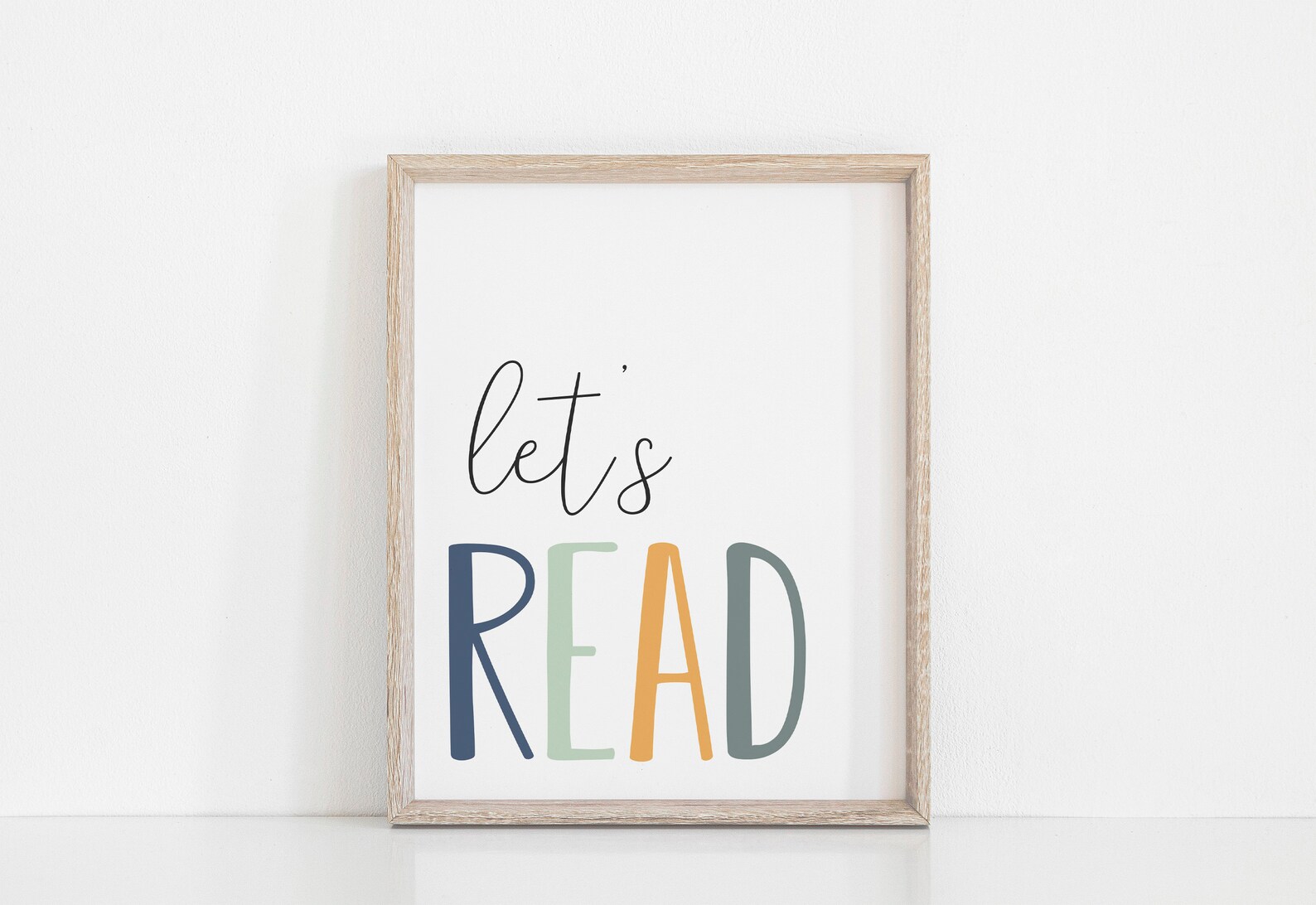 DIGITAL FILE Let's Read Print Let's Read Sign - Etsy