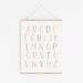 Alphabet Poster, ABC Wall Art, Alphabet Print, Nursery Decor, Nursery ...