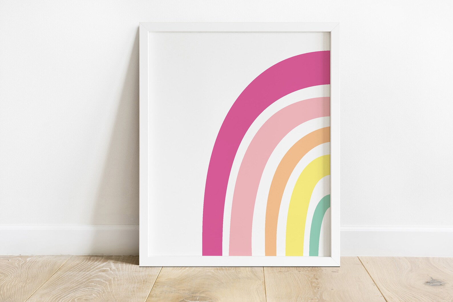 Rainbow Printable Half Rainbow Print Nursery Decor Nursery | Etsy