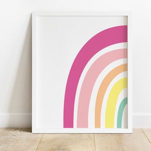 Rainbow Printable, Half Rainbow Print, Nursery Decor, Nursery Printable ...