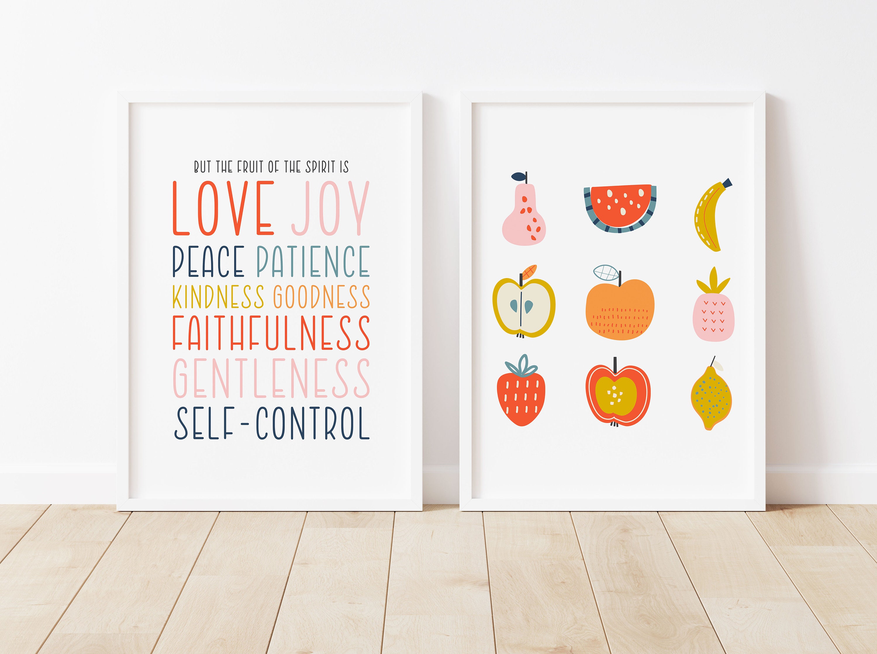 DIGITAL FILES, Fruit of the Spirit Wall Art, Bible Verse Wall Art ...