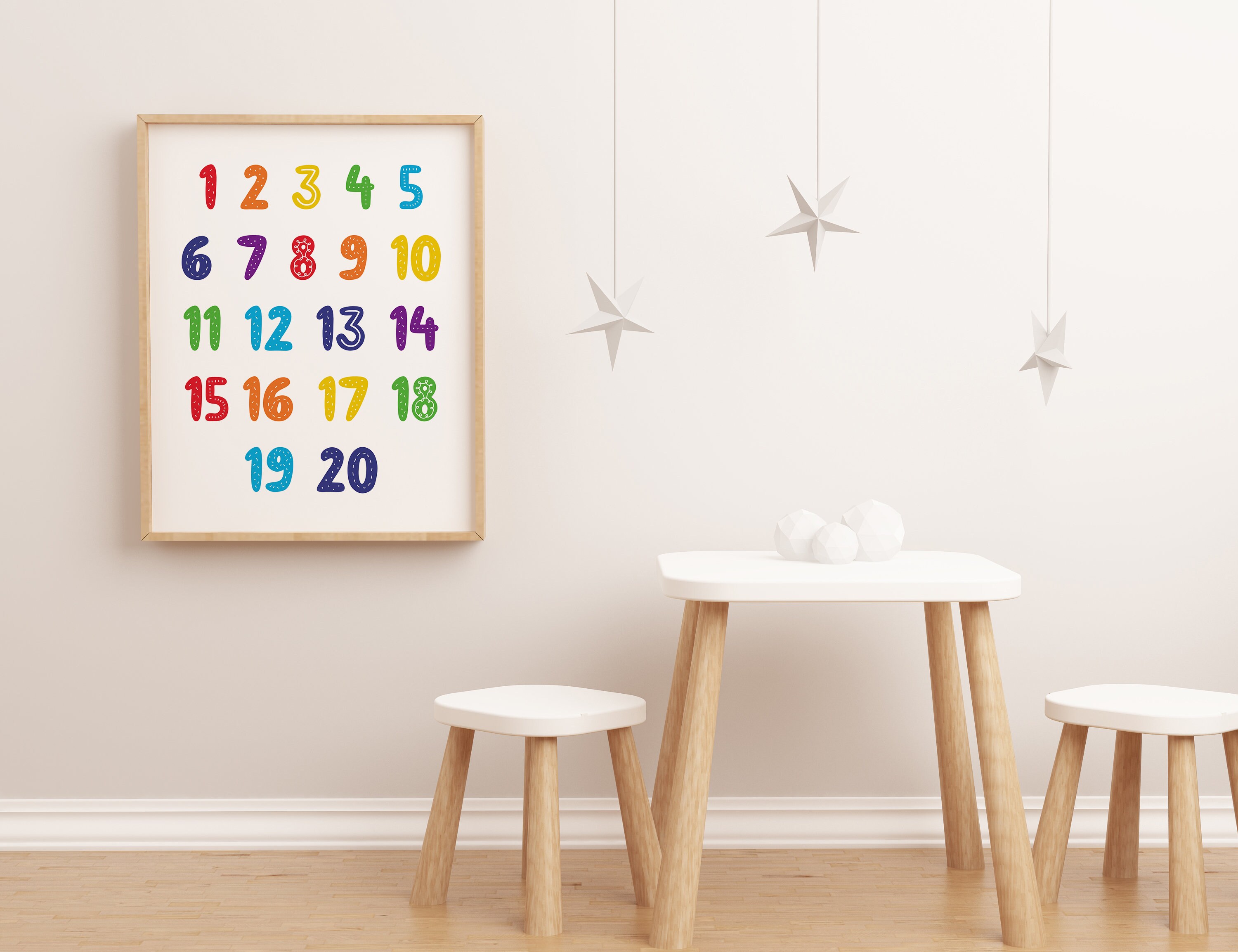 Number Printable 123 Poster Number Wall Art Nursery Decor | Etsy
