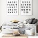 Alphabet Poster ABC Wall Art Alphabet Print Nursery Decor - Etsy