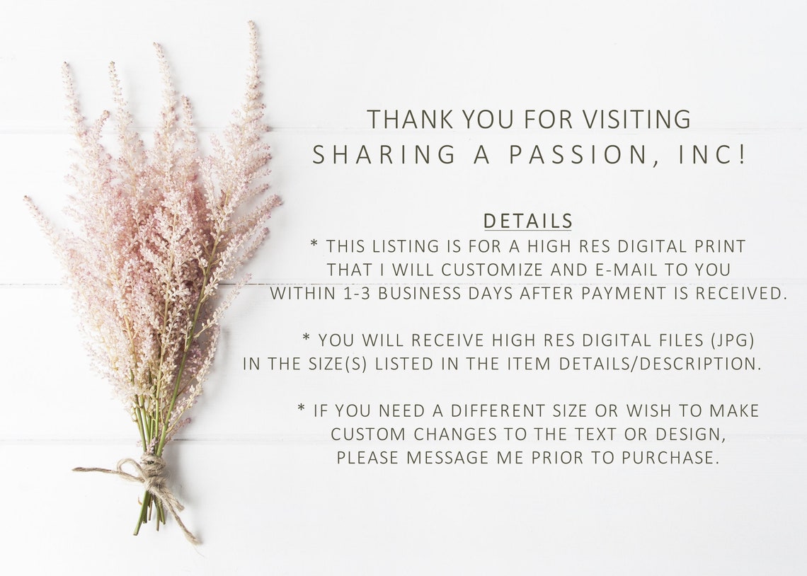 DIGITAL FILE Name Meaning Print Personalized Baby Name - Etsy