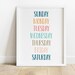 DIGITAL FILE, Days of the Week Printable, Days of the Week Poster ...
