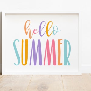 Hello Summer Printable Hello Summer Print Summer Printable - Etsy