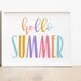 Hello Summer Printable Hello Summer Print Summer Printable - Etsy