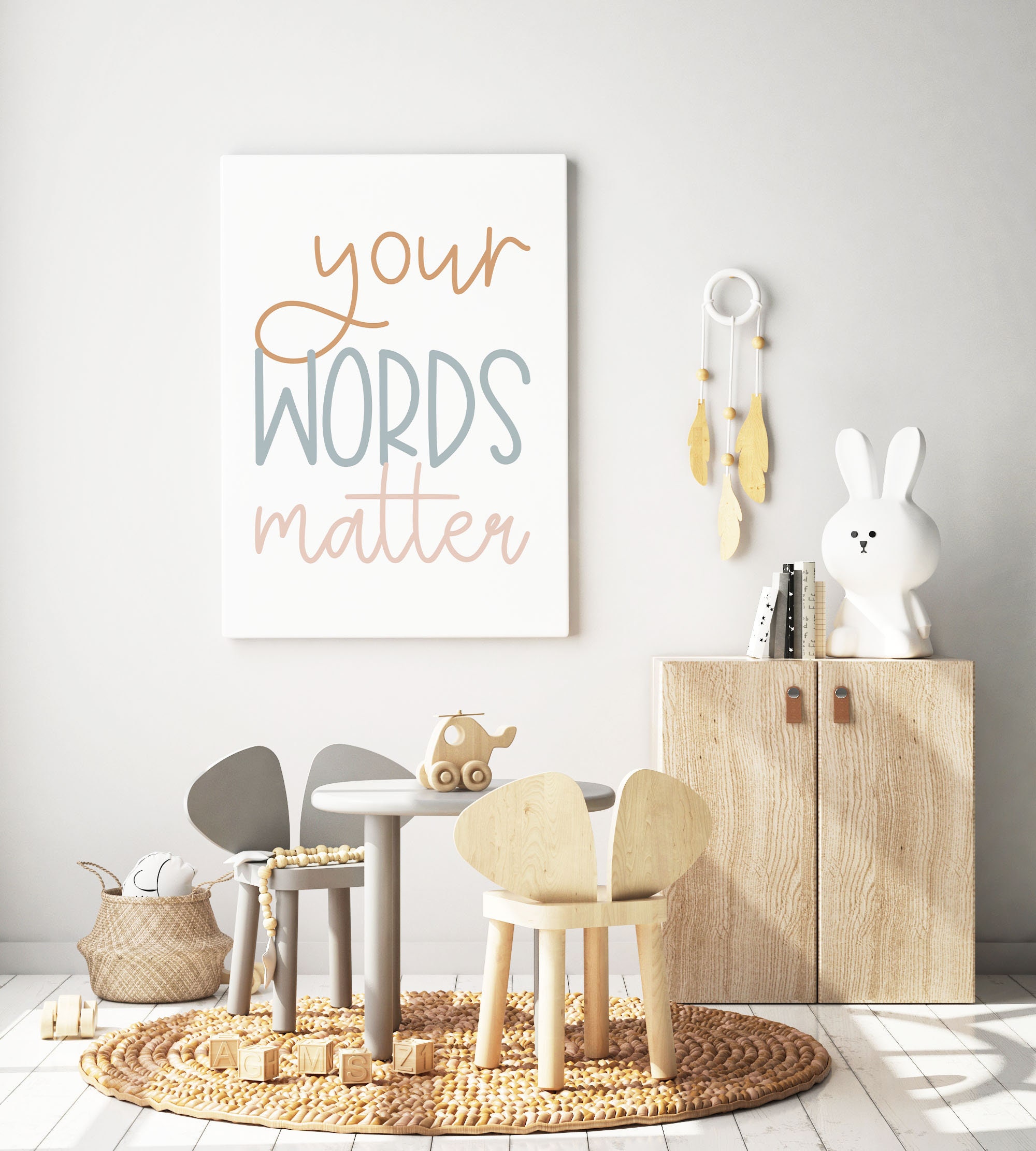 DIGITAL FILE Your Words Matter Speech Therapy Print Speech | Etsy