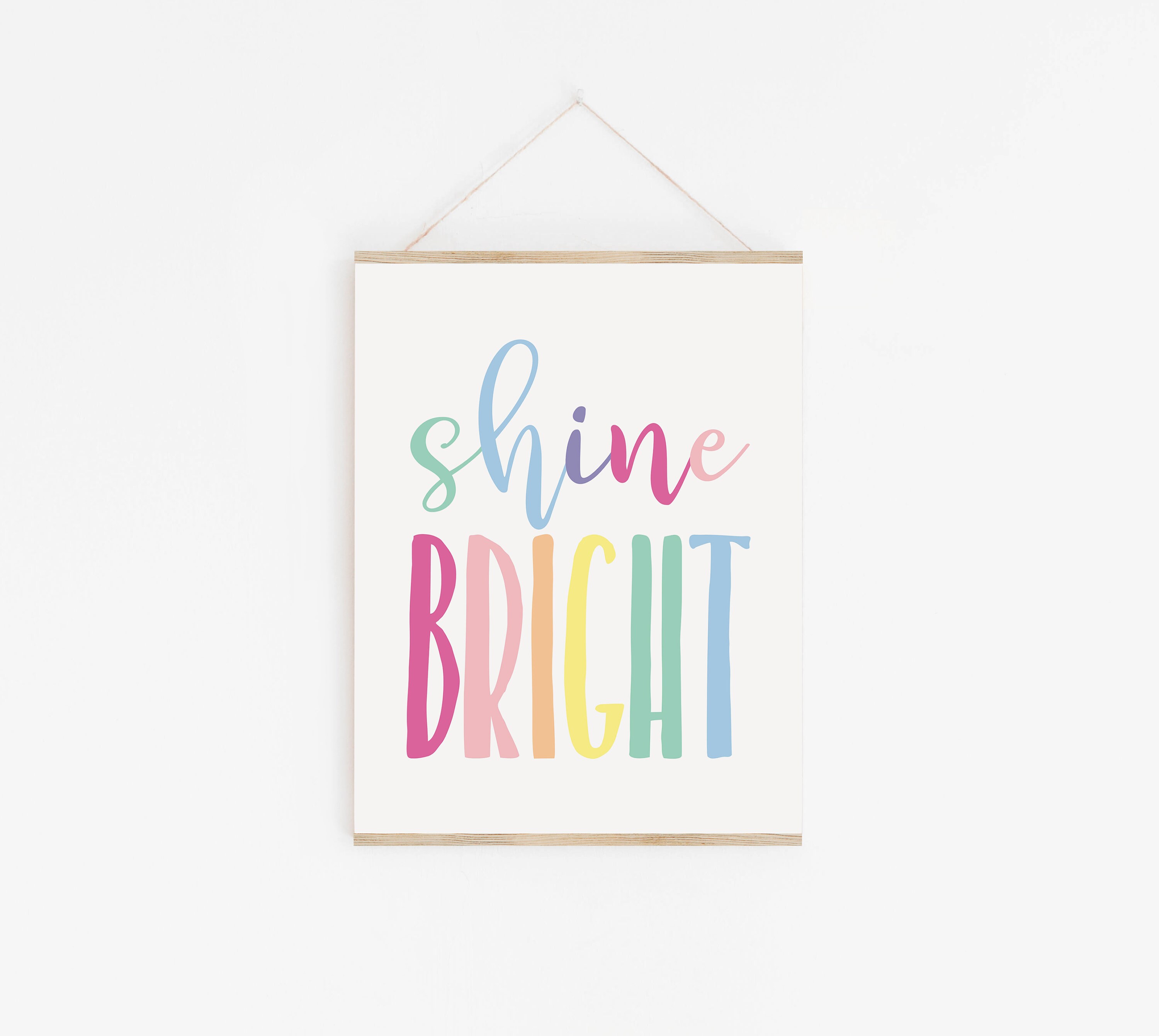 Shine Bright Printable Shine Bright Sign Playroom Decor - Etsy
