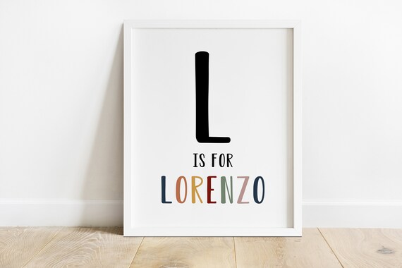 DIGITAL FILE Name Print Printable Name Art Name Wall Decor | Etsy