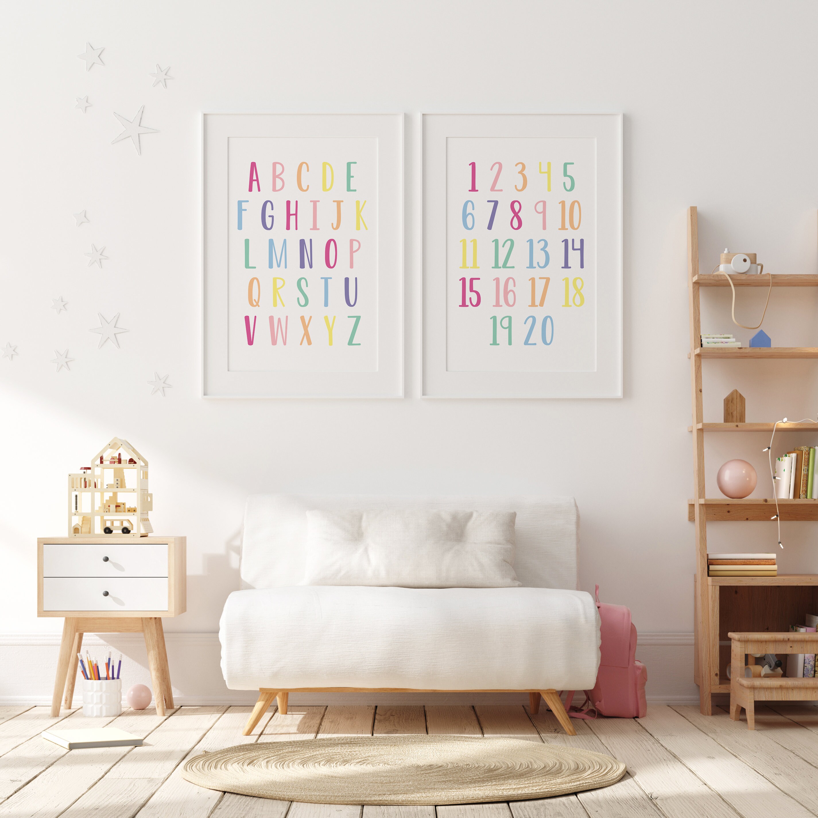 123 Poster Number Poster Number Wall Art Kids Room Decor | Etsy