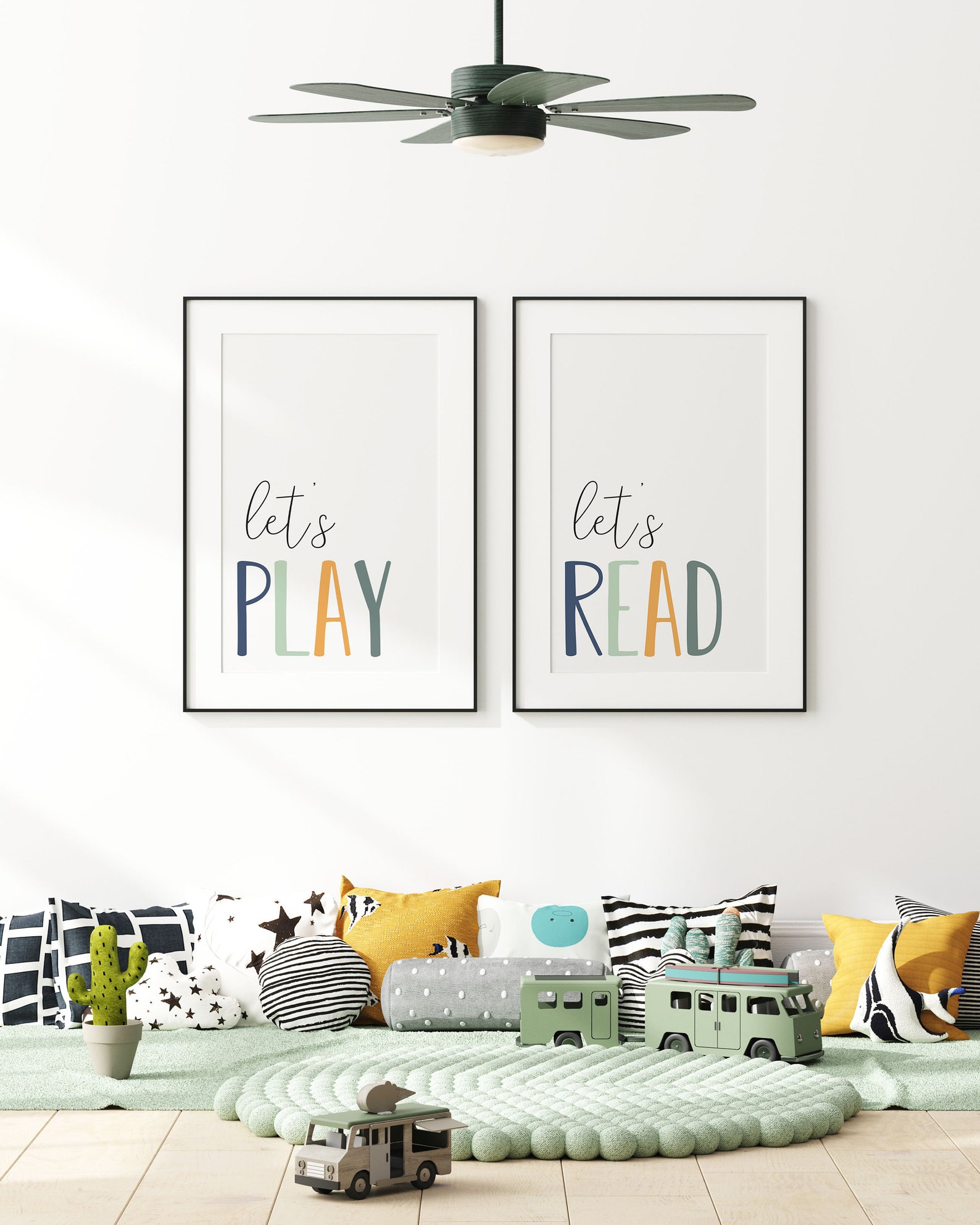 DIGITAL FILE, Let's Play Print, Let's Play Sign, Playroom Decor ...