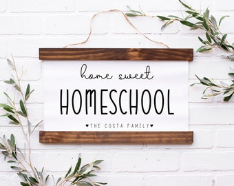Home Sweet Homeschool Sign - Etsy