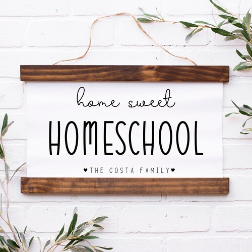 Home Sweet Homeschool Sign/homeschool Room Decor/ Homeschool - Etsy