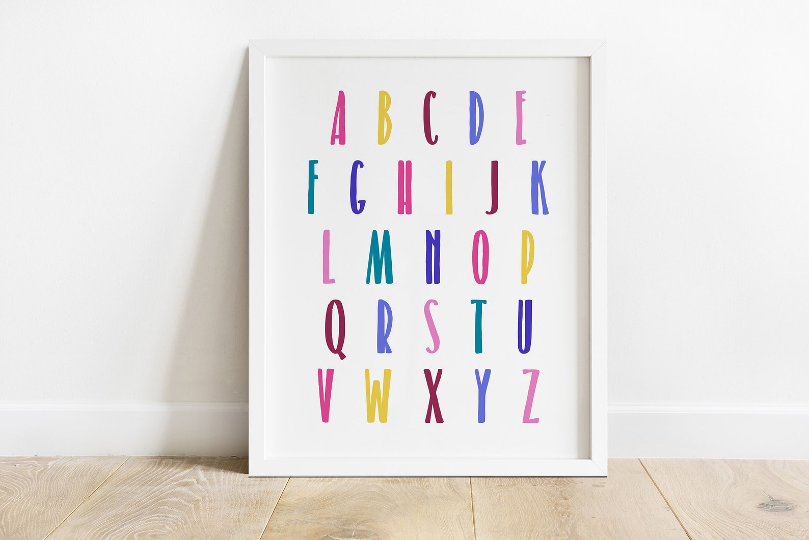 Alphabet Printable Alphabet Poster ABC Wall Art Nursery - Etsy