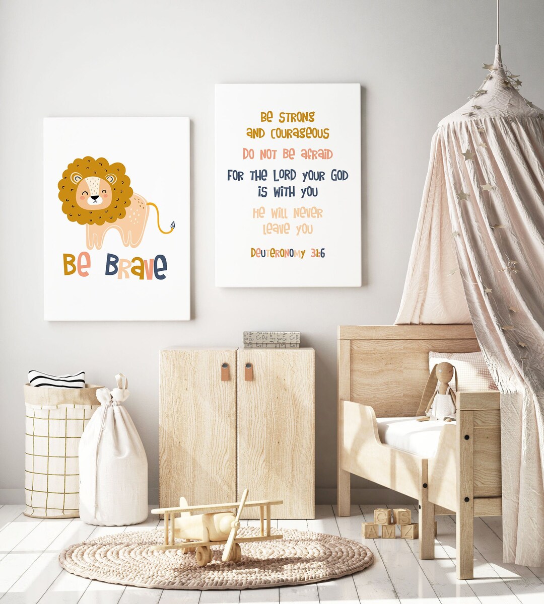 DIGITAL FILES, Be Brave Print, Be Strong and Courageous Print ...