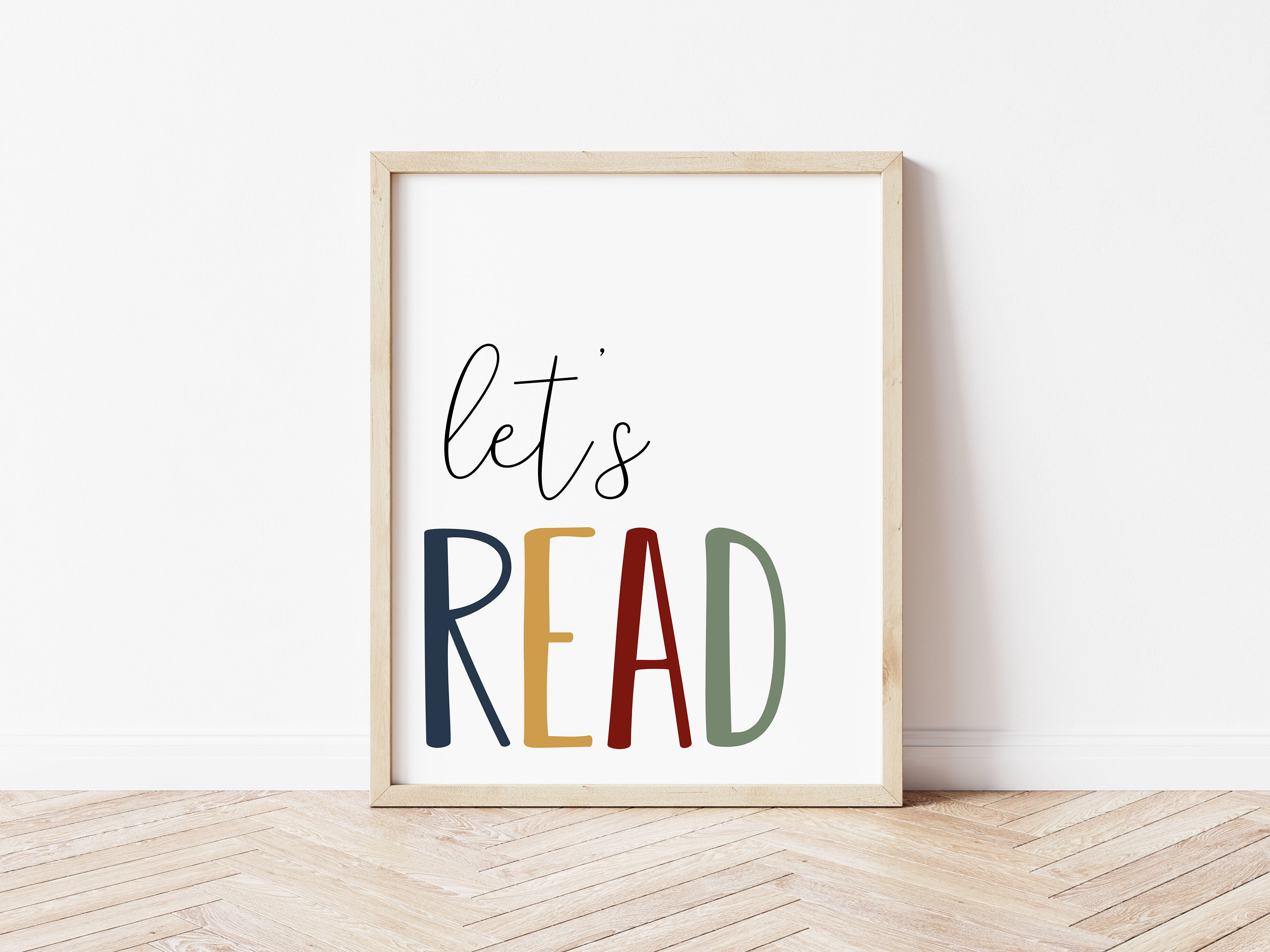 DIGITAL FILE Let's Read Print Let's Read Sign - Etsy UK