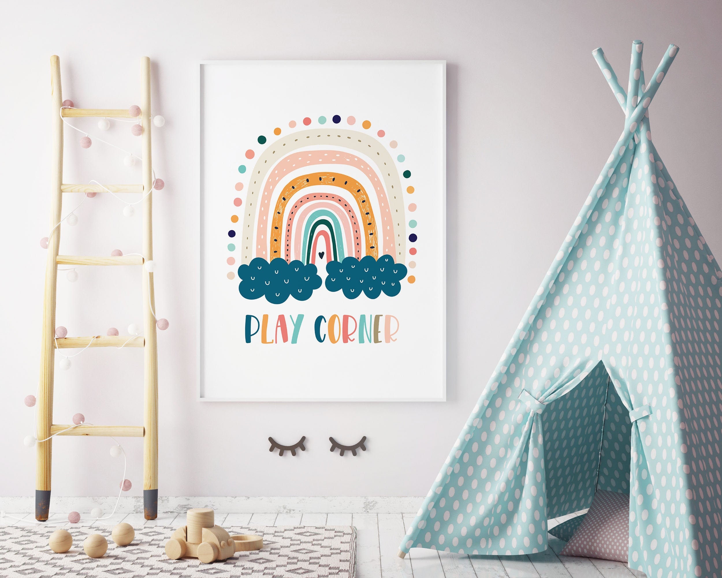 DIGITAL FILE Play Corner Sign Playroom Decor Playroom Wall | Etsy