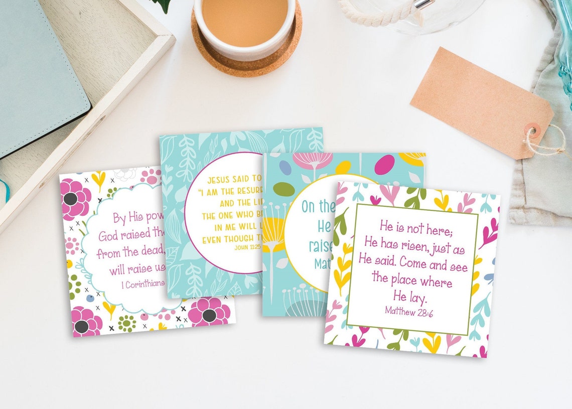 DIGITAL FILE Bible Verse Cards Printable Memory Verse Cards | Etsy