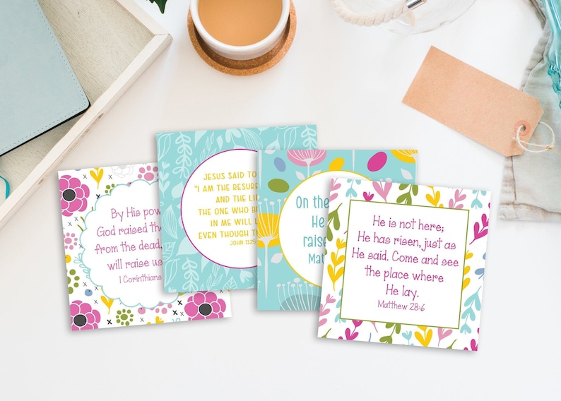 DIGITAL FILE Bible Verse Cards Printable Memory Verse Cards | Etsy