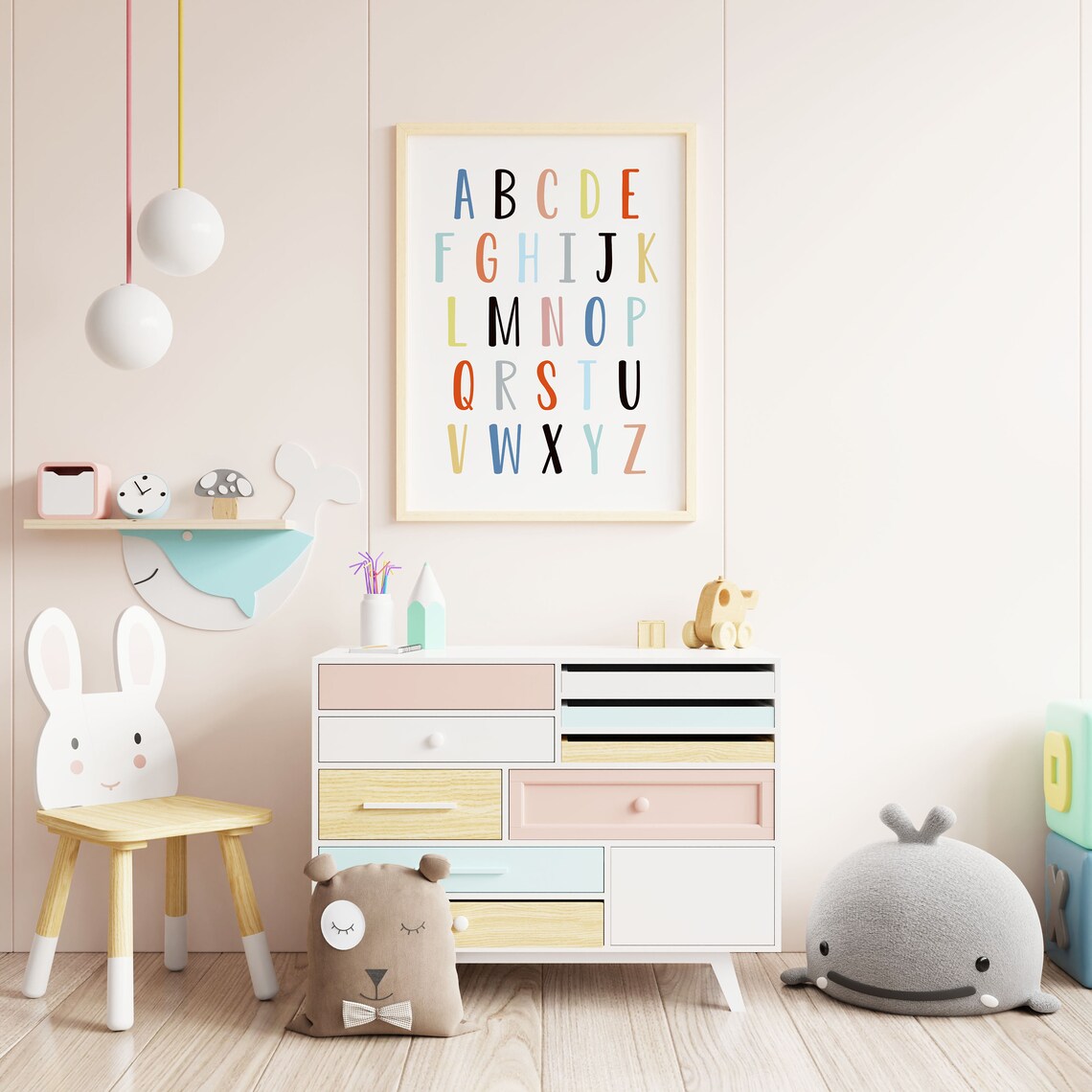DIGITAL FILE Alphabet Poster for Kids Alphabet Printable | Etsy