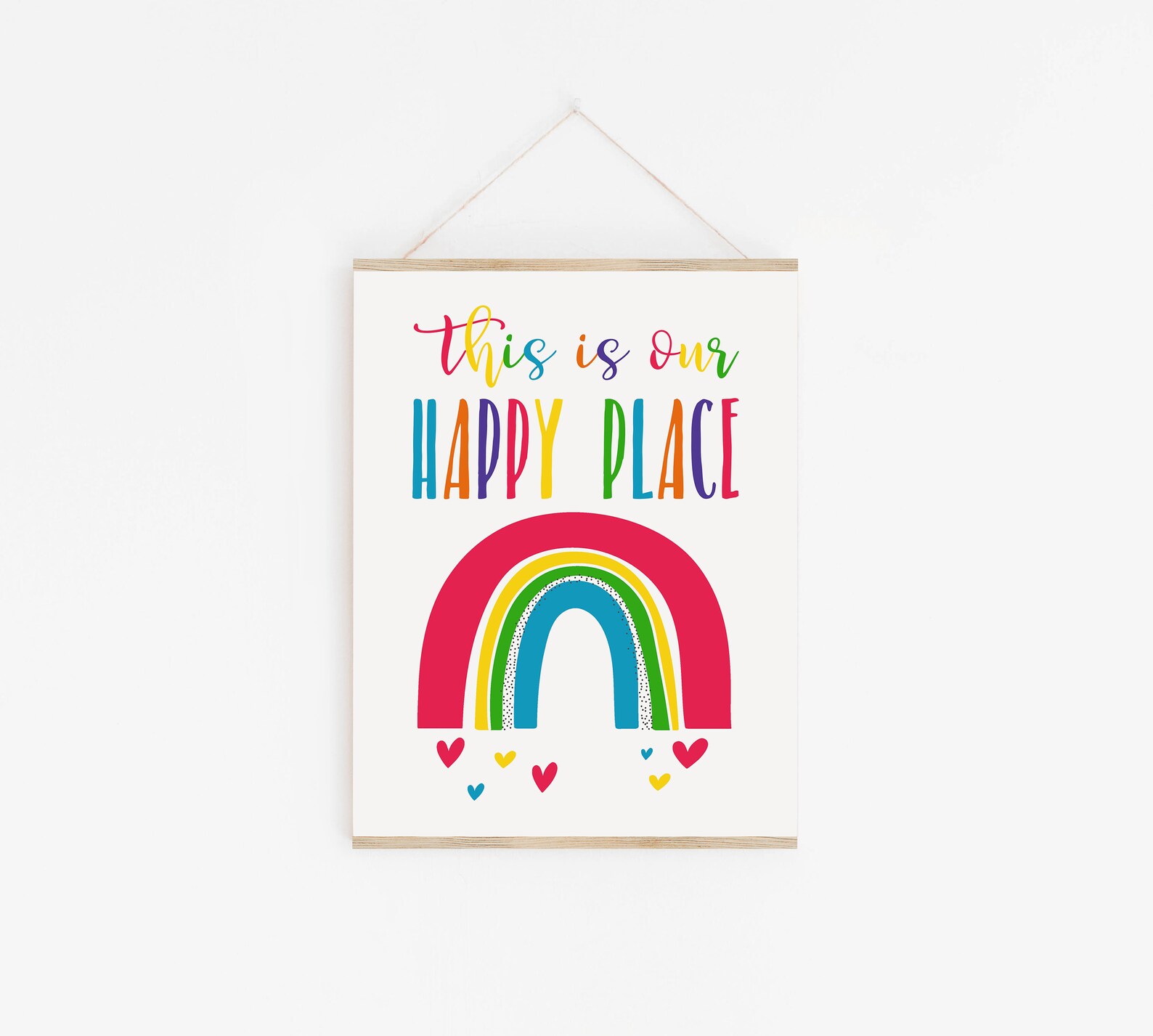 This is Our Happy Place Printable Rainbow Printable Playroom - Etsy