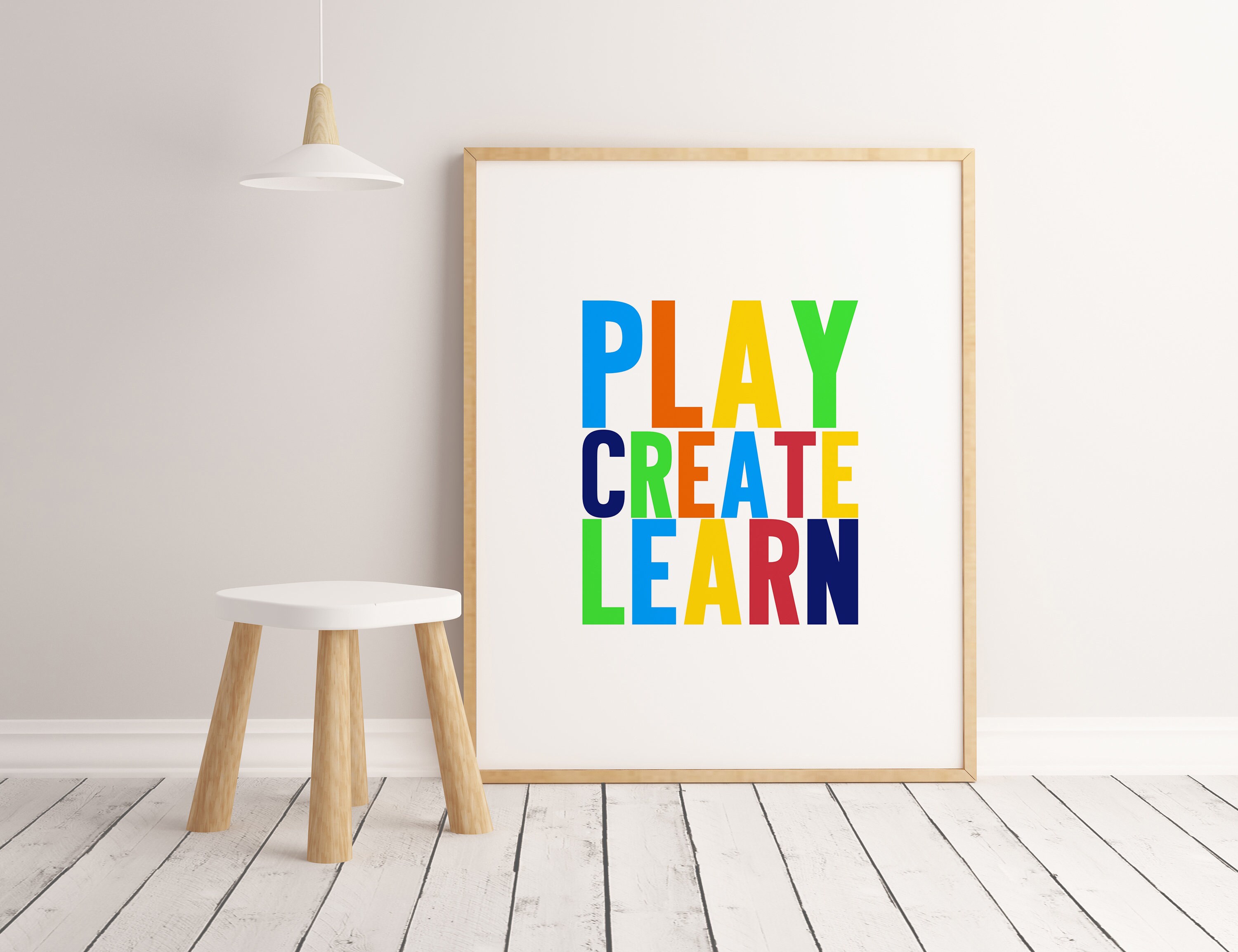 Play Create Learn Printable Playroom Printable Nursery | Etsy